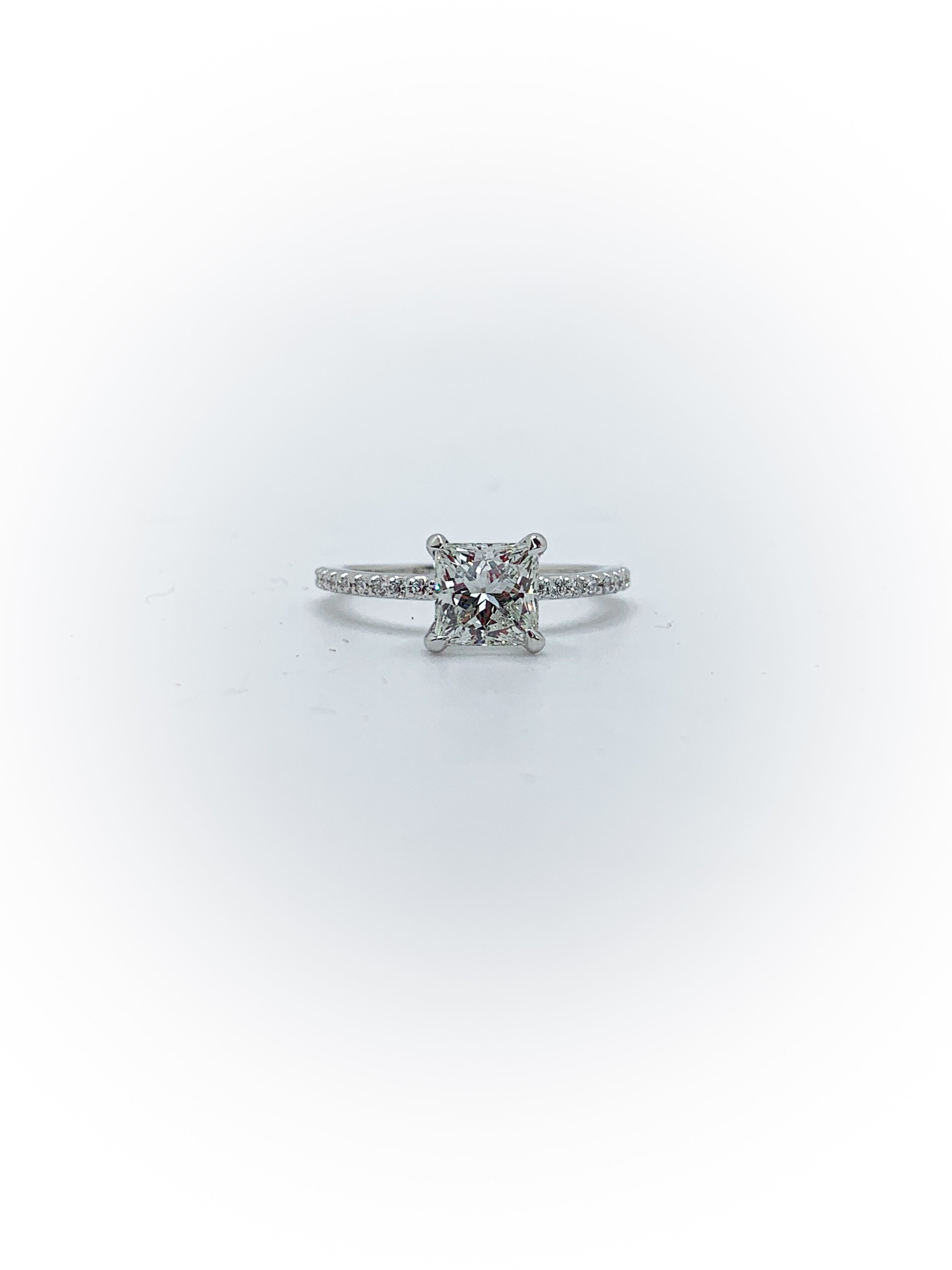 Women's Traditional Accented Engagement Ring (Custom Order) – Justin ...
